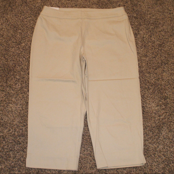 Chaus | Pants & Jumpsuits | New Chaus Light Stone Beige Capri Pants ...
